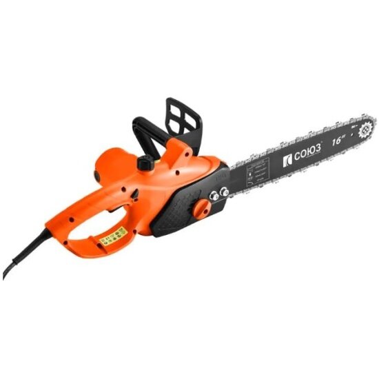 Электрическая цепная пила Союз ПЦС-2240, 2,2 кВт, шина 16", 57 звеньев, шаг цепи 3/8"