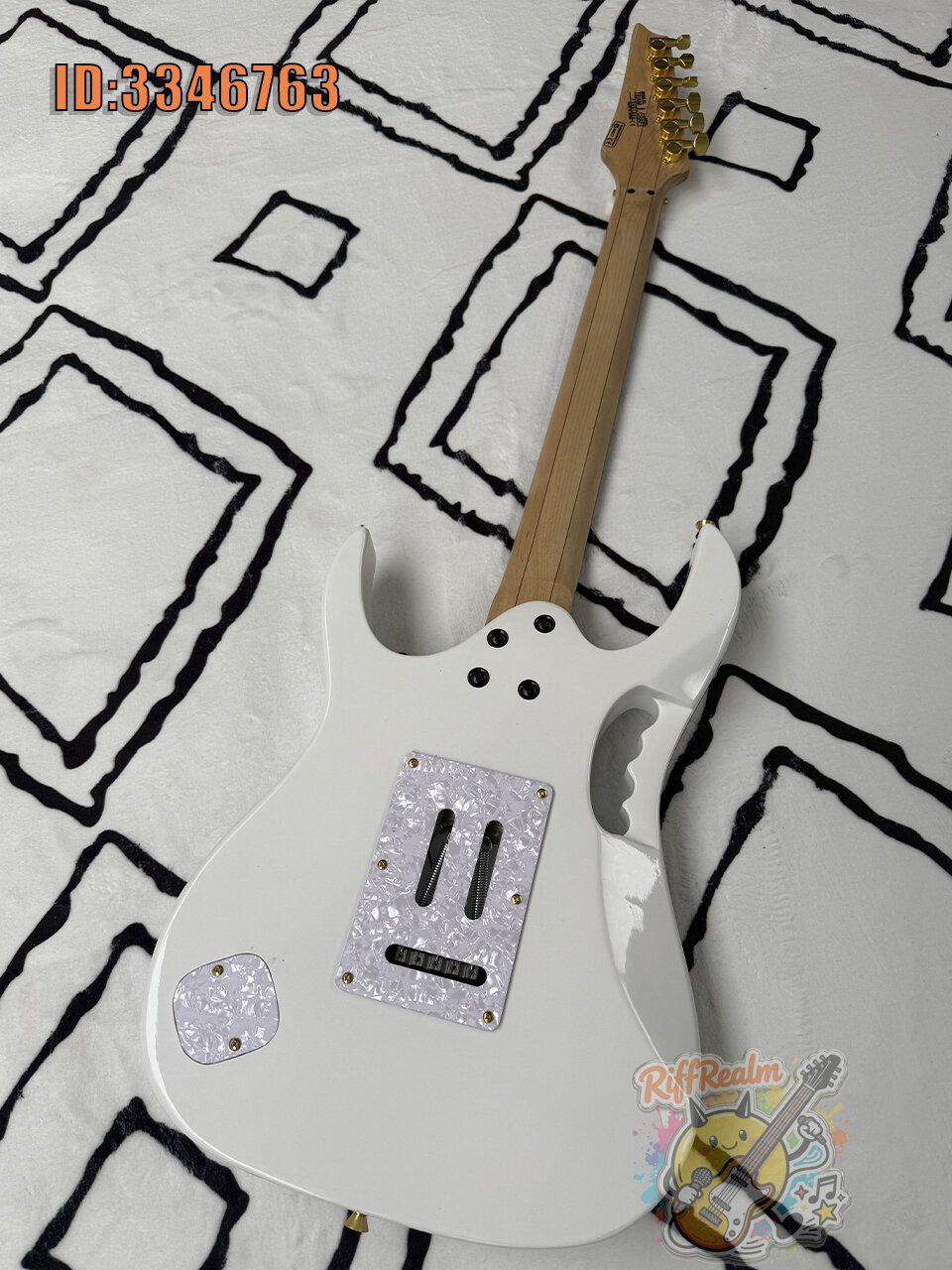 Электрогитара Superstrat Monkey grip White — фото 1