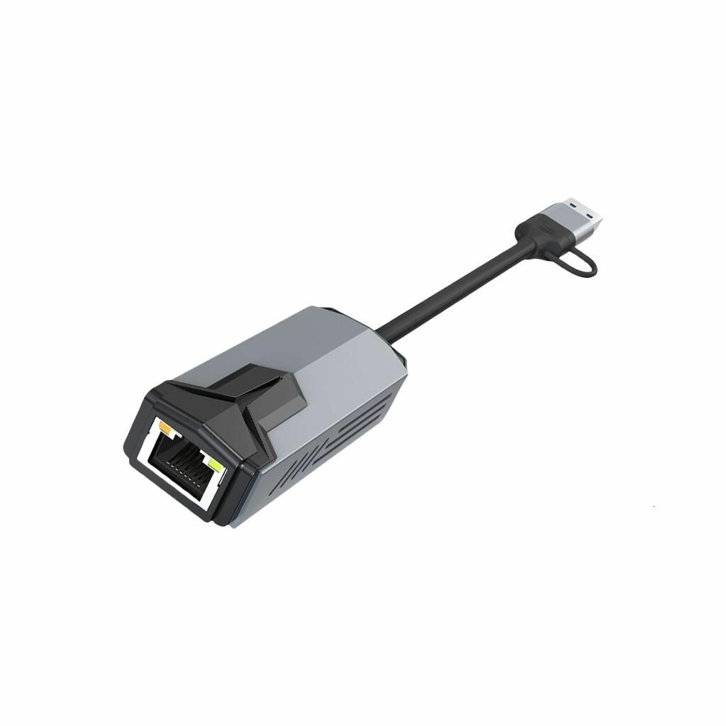 Адаптер USB-C RJ45 Gigabit, - 5000 Мбит/с