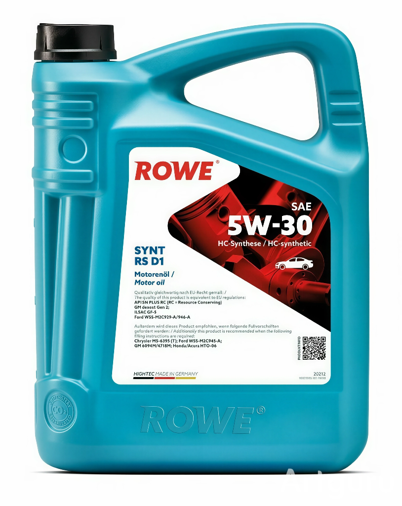 Масло моторное ROWE HIGHTEC SYNT RS D1 SAE 5W-30 GF-5/6 синт. 4л