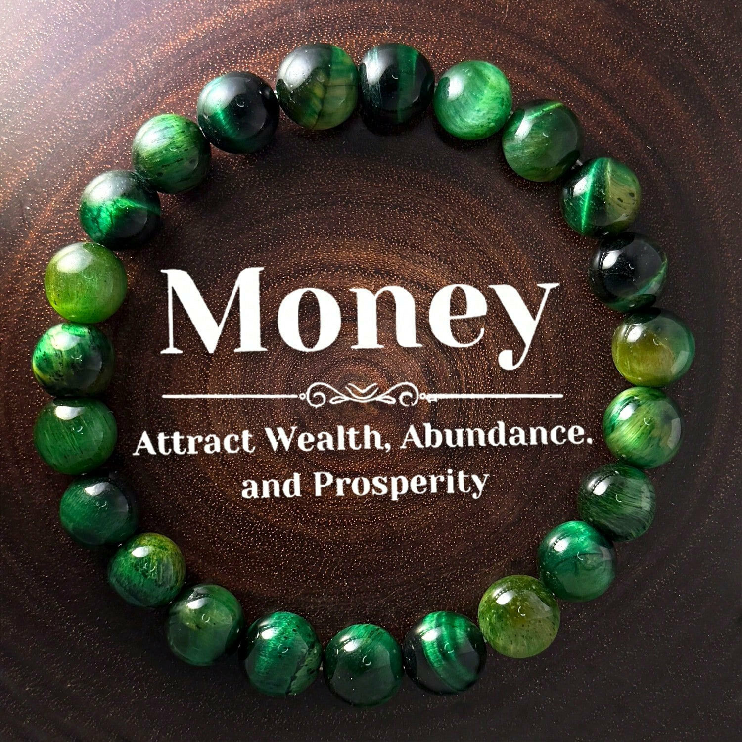 Браслет для гадания, YM Mall из ока тигра бусины приносит уверенность