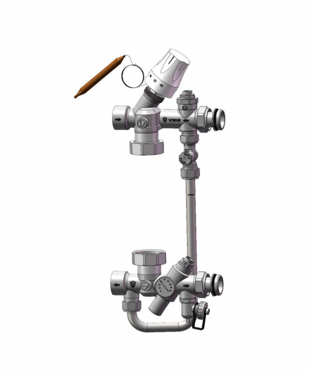 Насосно-смесительный узел , без насоса для теплого пола Vieir VR240RG