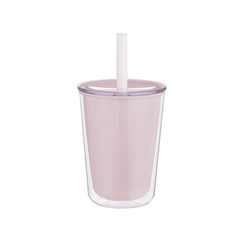 Сувенирная кружка для воды, простой стиль для девушек, большая вместимость, пищевой пластик, устойчивый к высоким