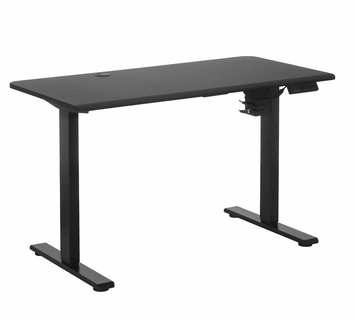 Стол компьютерный геймерский, письменный, игровой, 120 см x 60 см, черный, 1 шт.