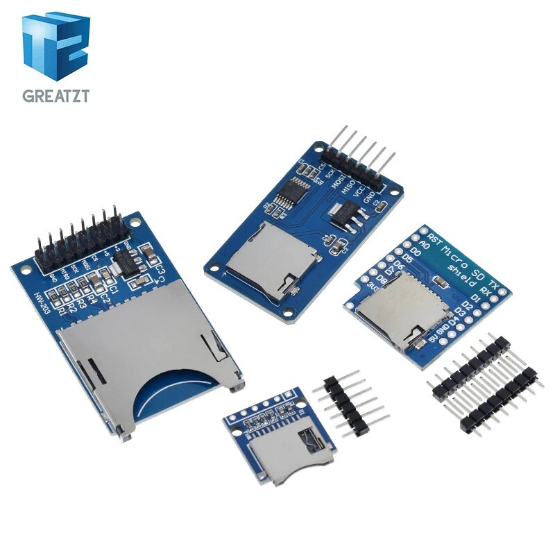 GREATZT D1 Mini TF Card Module 2PCS, SD Card Module — фото 1