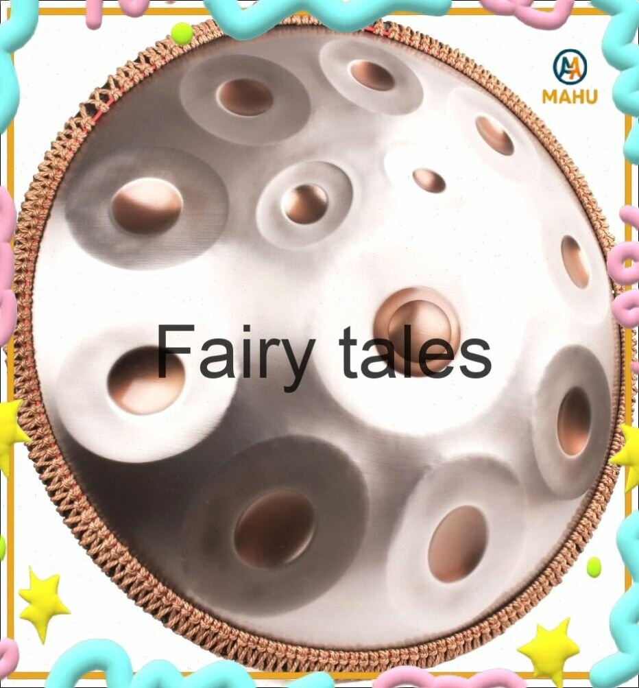 Эксклюзивный хэндпан Мистик 56 см, 10 нот, перкуссионный металлический барабан ханг