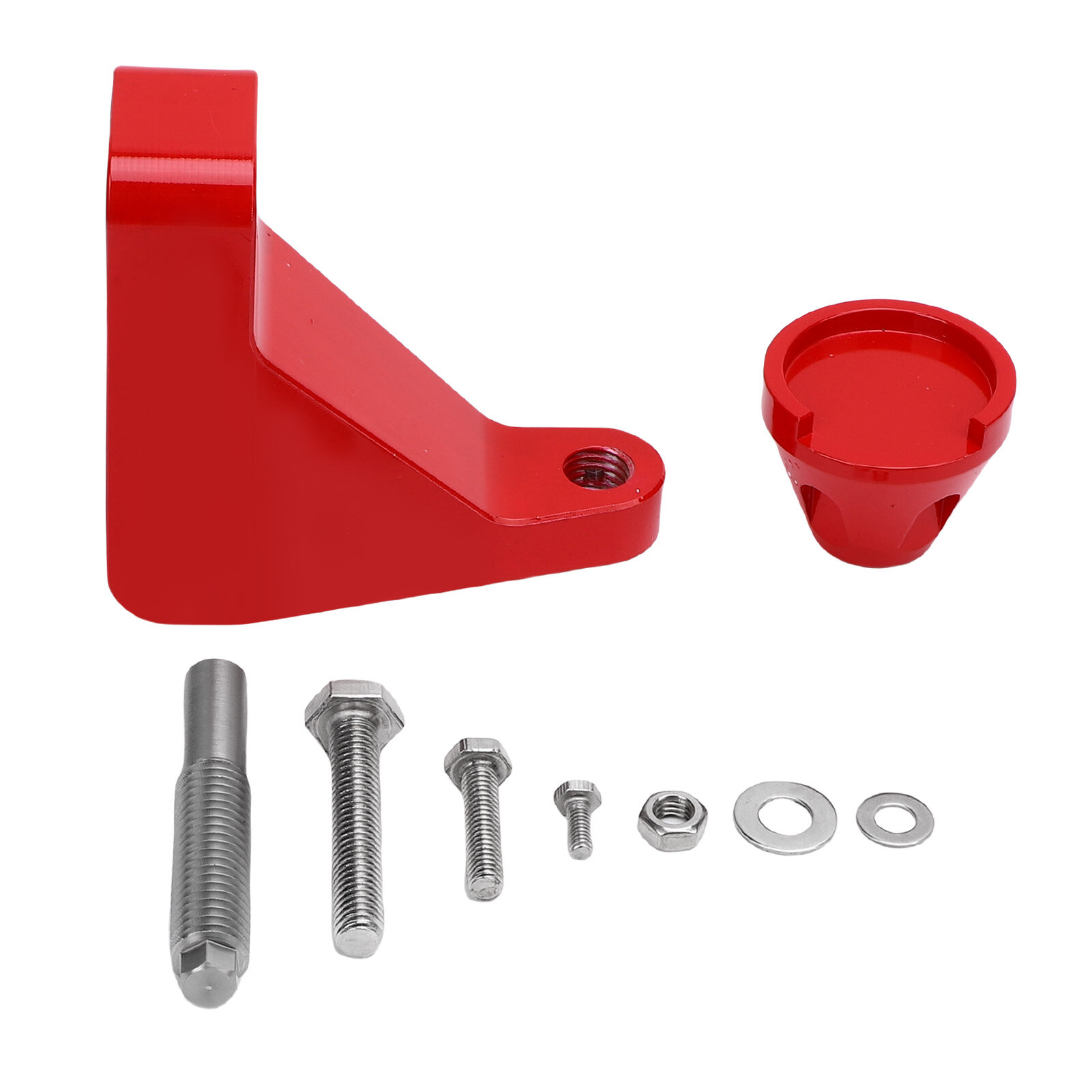 Скоба Главного Тормозного Цилиндра Стальная Заготовка Алюминиевый Регулируемый Опорный Кронштейн Замена для Polaris Slingshot 2015-2019 Красный