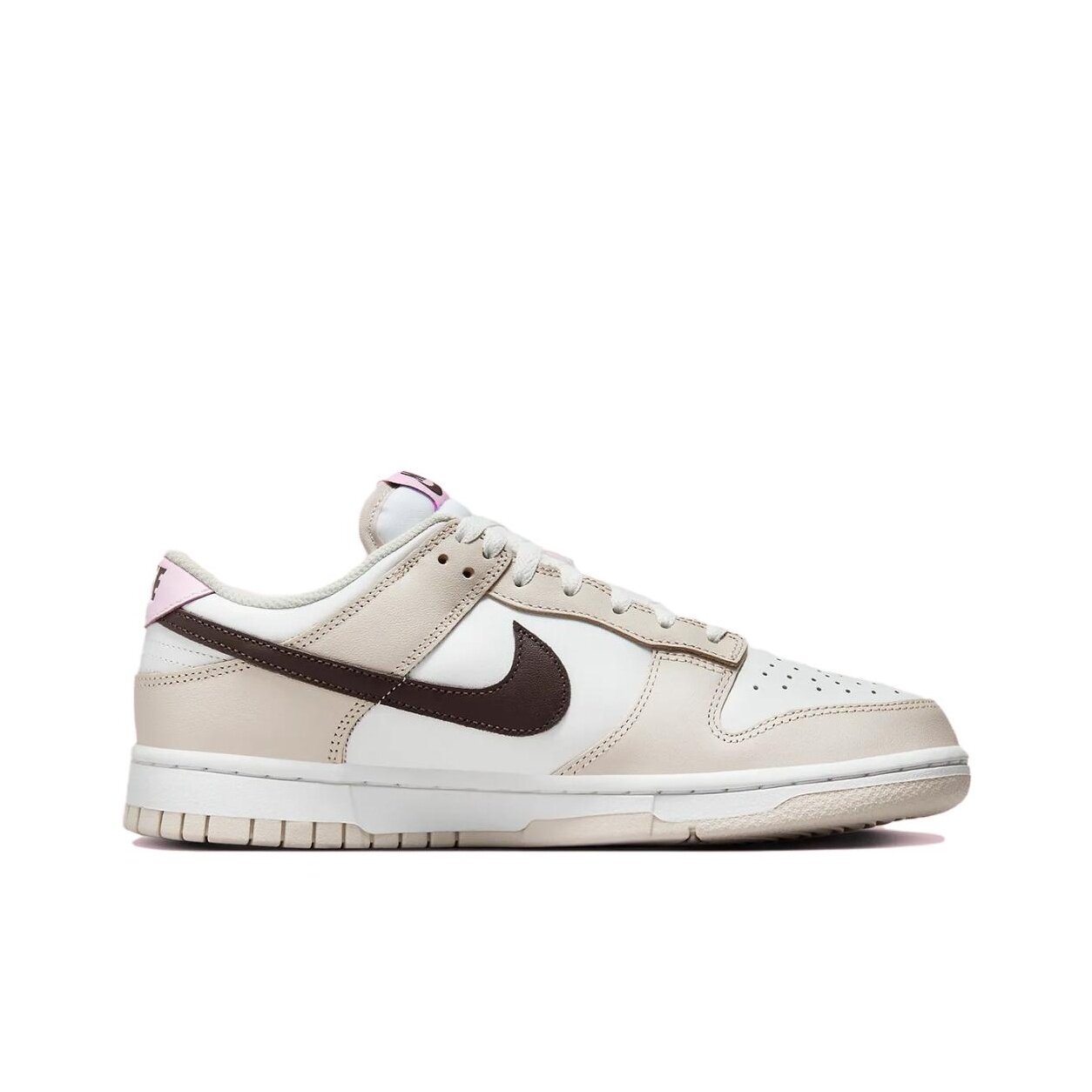 Кроссовки NIKE Dunk, размер EU 40 стопа (25.5CM), белый/розовый/коричневый — фото 1
