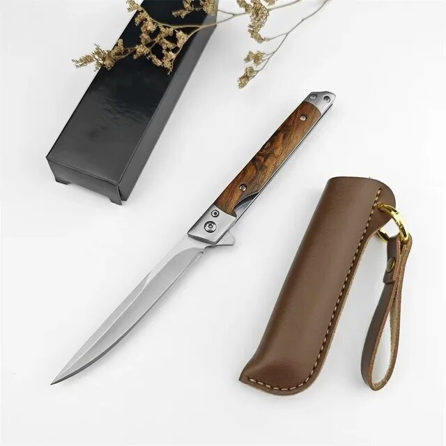 Складной нож из дамасской стали, быстрооткрывающийся карманный нож для повседневного использования, подходит для кемпинга на открытом воздухе, изготовлен из высокопрочной стали, коллекционный экземпляр.