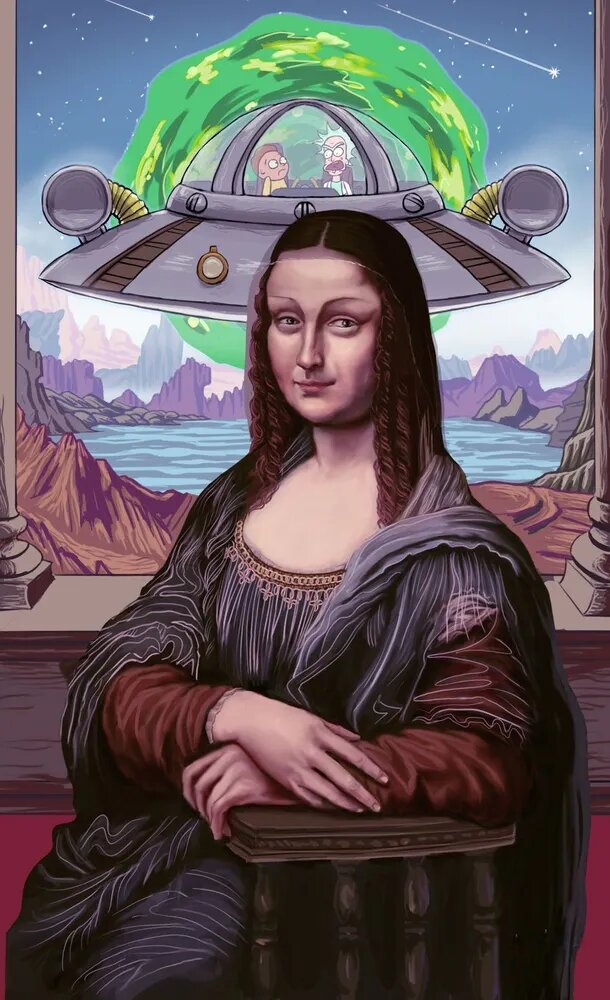 Алмазная Мозаика "Мона Лиза" 40х50 См Алмазная Вышивка / Картина Стразами Подарков / Украшения