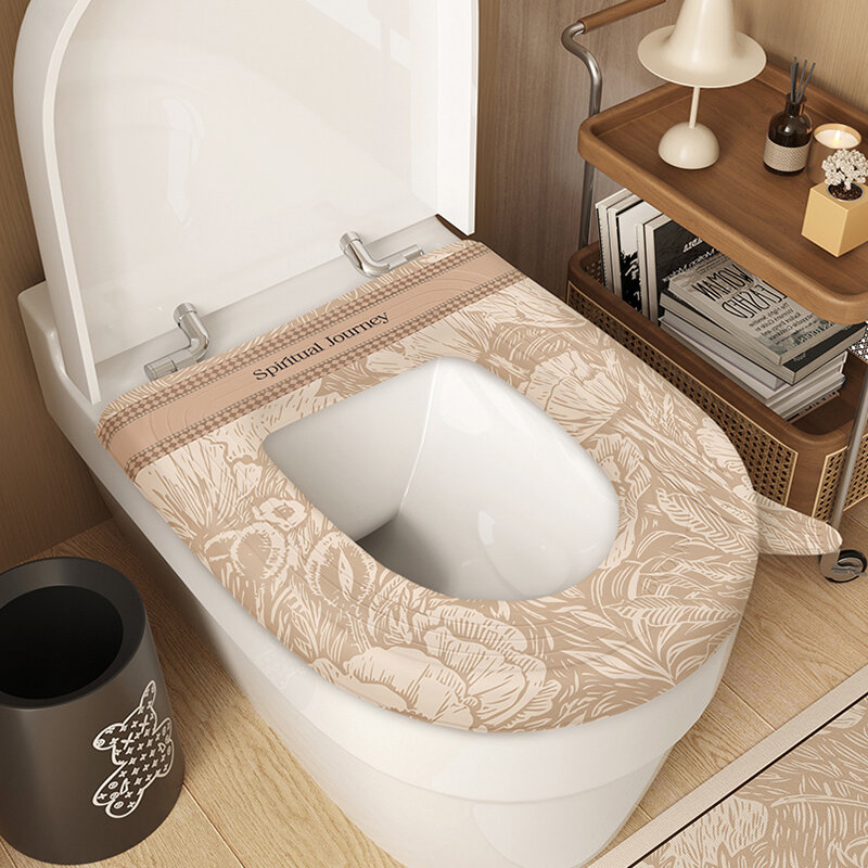 Водонепроницаемый чехол для унитаза, зимний, всесезонный, новая модель 2024 года, подушка для сиденья, кольцо для унитаза, коврик для сиденья