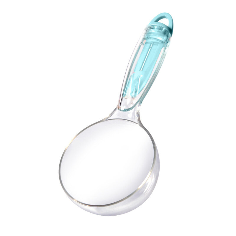 Многофункциональная мерная ложка для корма для кошек и собак, подвесная ложка для кормления, мерная ложка с герметичным зажимом, прозрачная, нескользящая