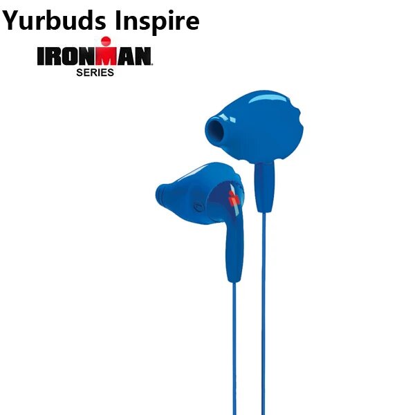 Наушники беспроводные Yurbuds Inspire синего цвета без микрофона, голый корпус, новый