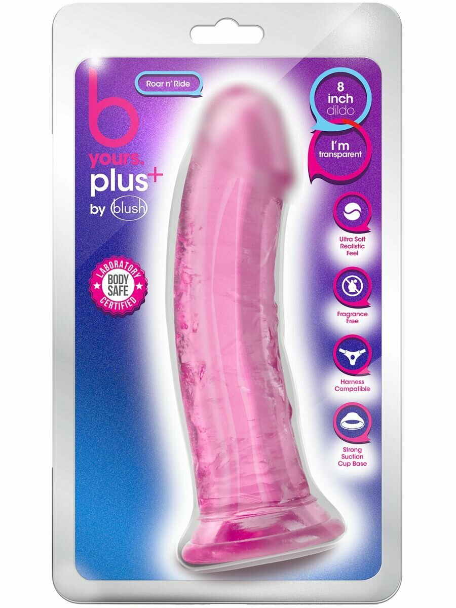 Фаллоимитатор на присоске "Plus Roar N Ride Pink" 18см