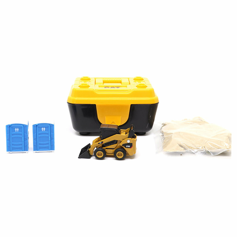 Мини-погрузчик Cat Micro 272C с принадлежностями в ящике для инструментов (DM 85965)