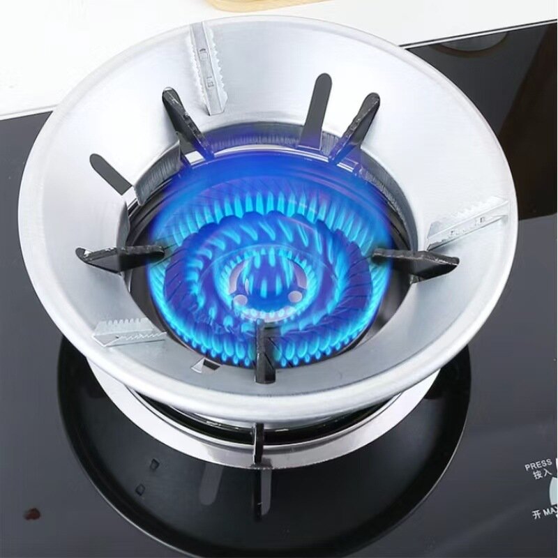 Нержавеющая сталь, ветрозащитный газовый горелка, энергосберегающие аксессуары, двухслойная, сверхтолстая, бытовая газовая горелка, подставка для кольца огня