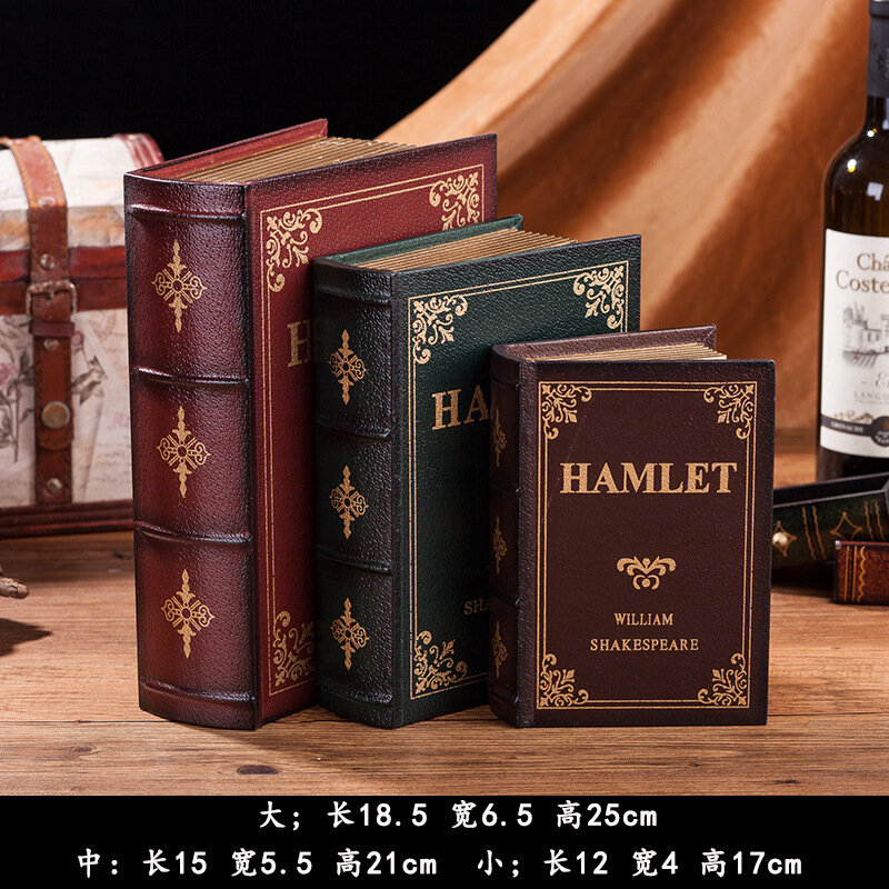 Книги-имитации в европейском стиле, декоративные книги, украшения в виде книг, реквизит для кабинета, декор для гостиной, креативные предметы интерьера, аксессуары для дома.