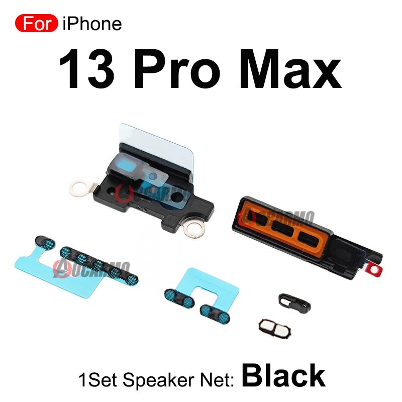 Сетка громкоговорителя для iPhone 13 Pro Max, черная