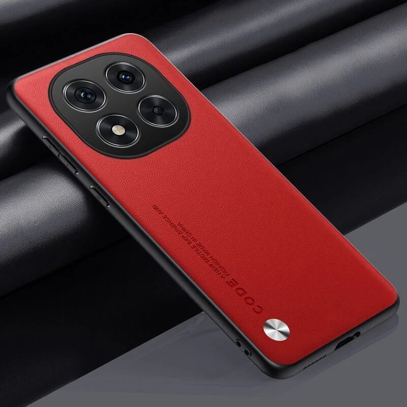 Чехол из искусственной кожи для Redmi Note 14 Pro Plus, задняя Красный, Красный, Redmi Note 14 5G