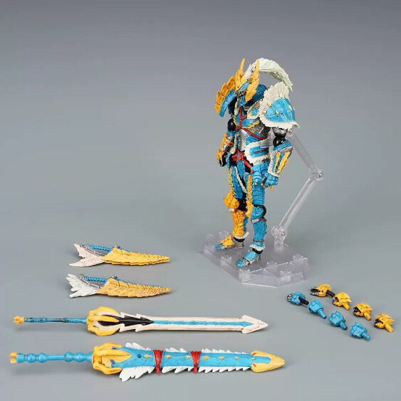 Охотник на монстров Ямагути Стиль Огненный Дракон Наряд Громовой Волк Дракон Наряд Мужской Охотник Подвижная Модель Фигурка в штучной упаковке