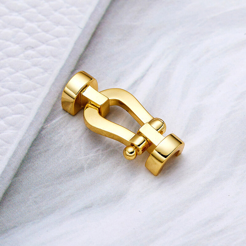 Браслет с пряжкой в виде подковы, красный веревочный браслет, парный стиль для мужчин и женщин, браслет на год зодиака, удачный стальной проволочный браслет, DIY браслет