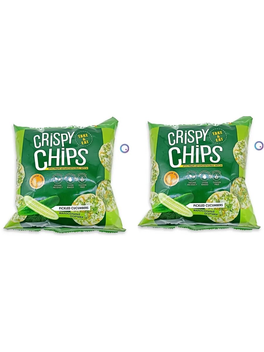 Чипсы рисовые малосольные огурчики 50 г.