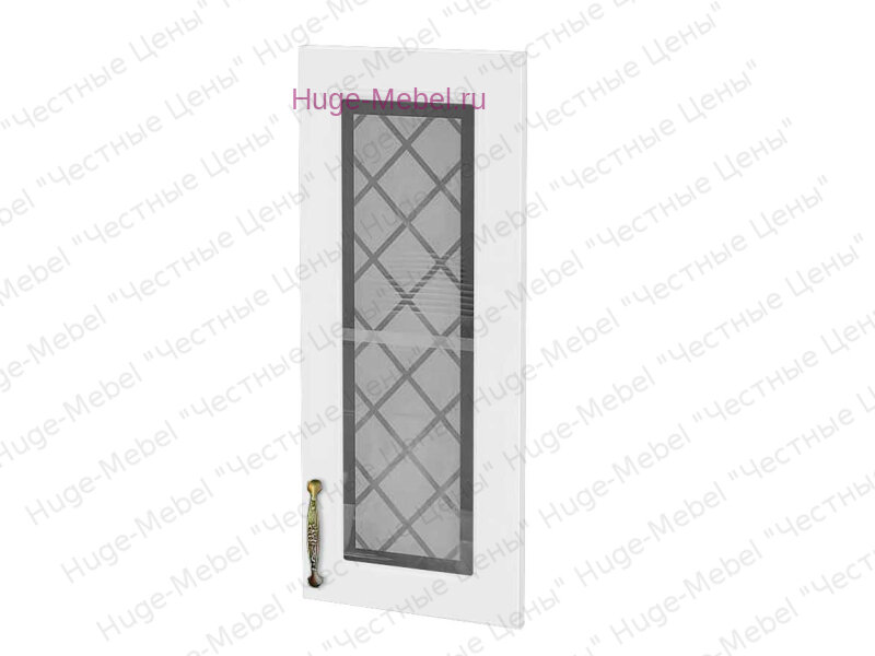 Кухонный фасад Ф-95 дуб белый (Модена) Huge Mebel . Ширина 334 Высота 712. Кухонные фасады