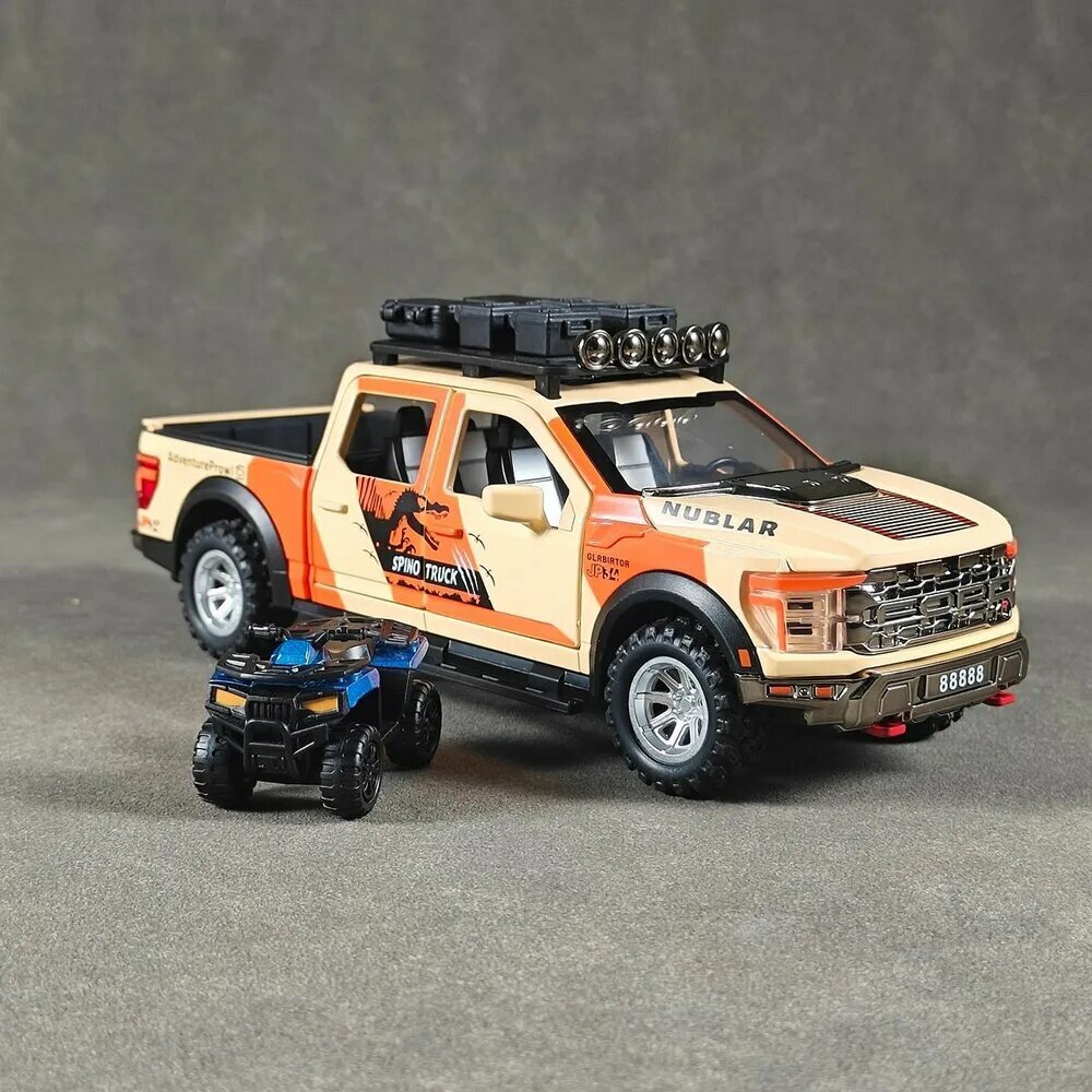 Модель автомобиля Ford F150, 1:24, детские игрушки, со светом и звуком