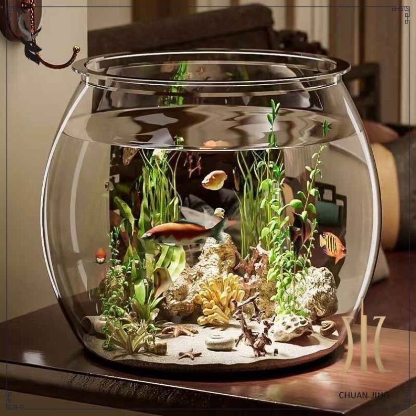 Аквариум круглый небьющийся эксклюзивный