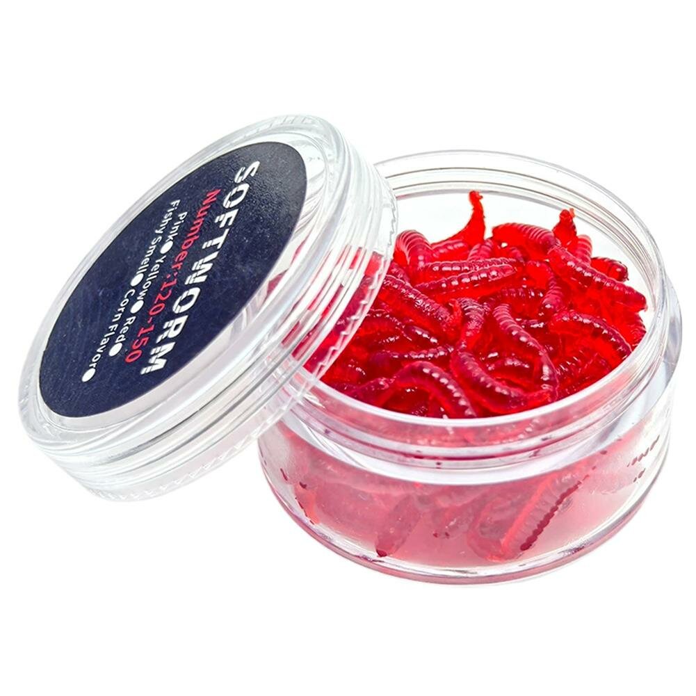 Динамический плавающий мотыль, силиконовая приманка для донной и безкивковой ловли, имитация личинки на карася и карпа