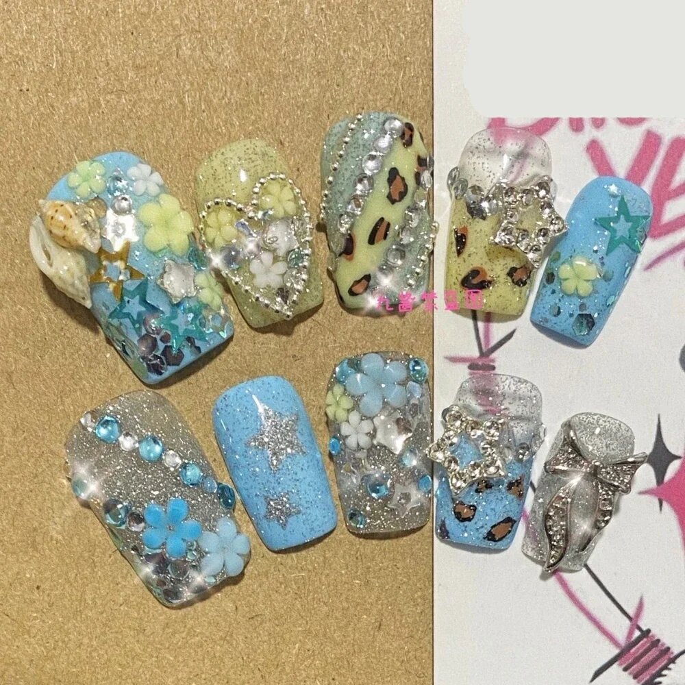 MINISO Nакладные ногти Hello Kitty Duck Feet XL 1, XS-14-10-11-10-8