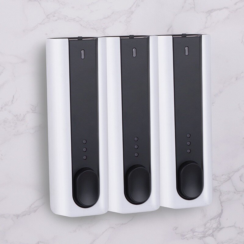 Настенный дозатор для мыла без сверления, одно-, двойной- и тройной головкой, для ванной, дозатор для геля для душа, пресс-дозатор для мыла