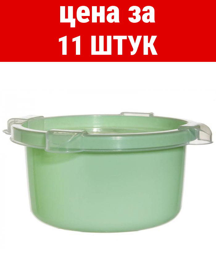 Комплект 11 шт, Контейнер для СВЧ 0.35л круглый "Bon appetit", чайное дерево