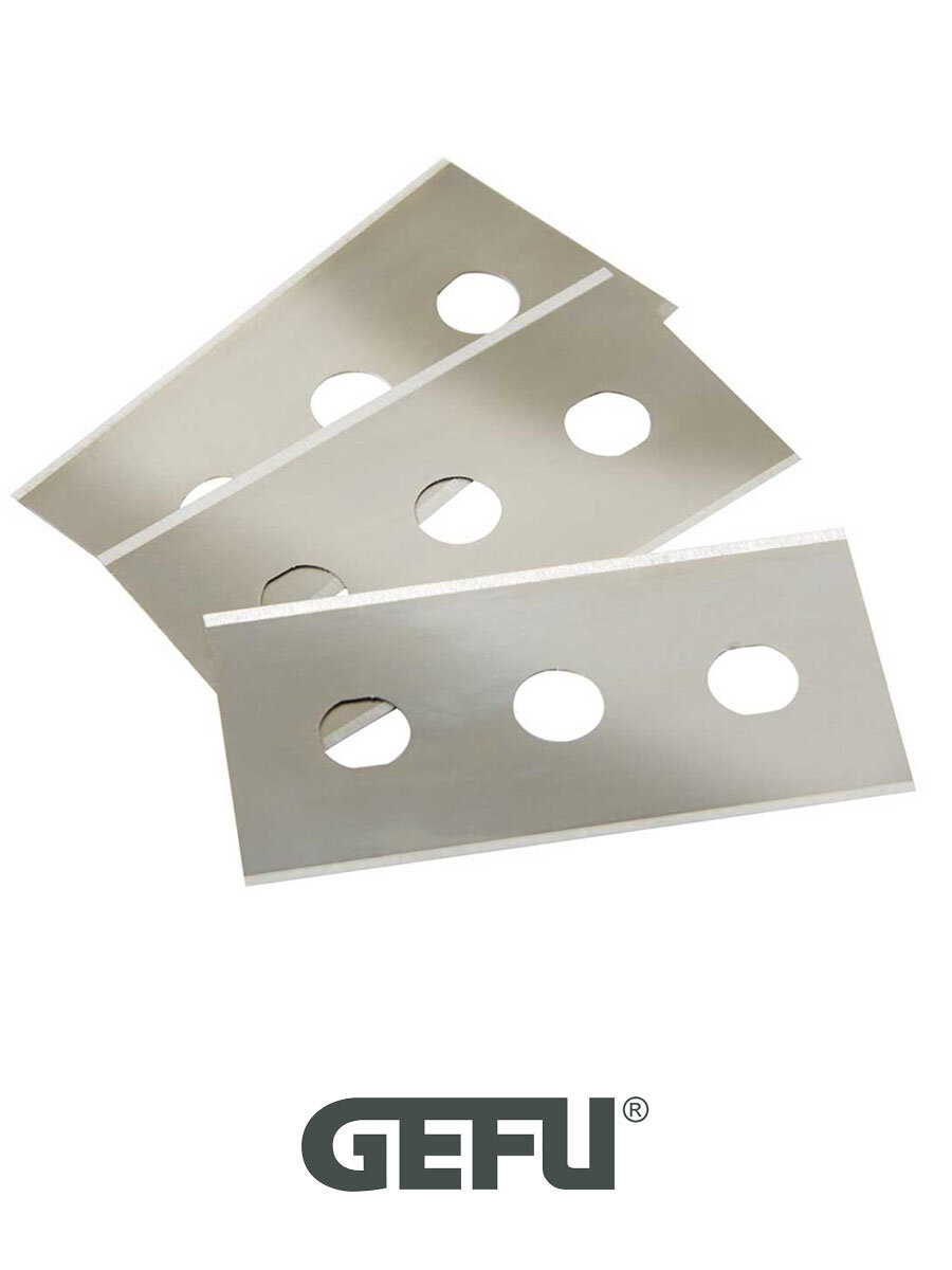 Запасные лезвия для скребка Gefu Reserv, 3 шт, 4,3 х 2,2 см, металл, стальной