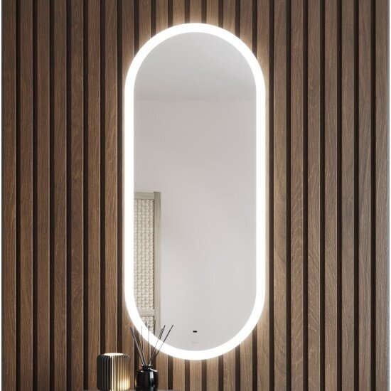 Зеркало Bond овальное 50х120см с LED подсветкой и бесконтактным сенсором Oval M41ZE-50120