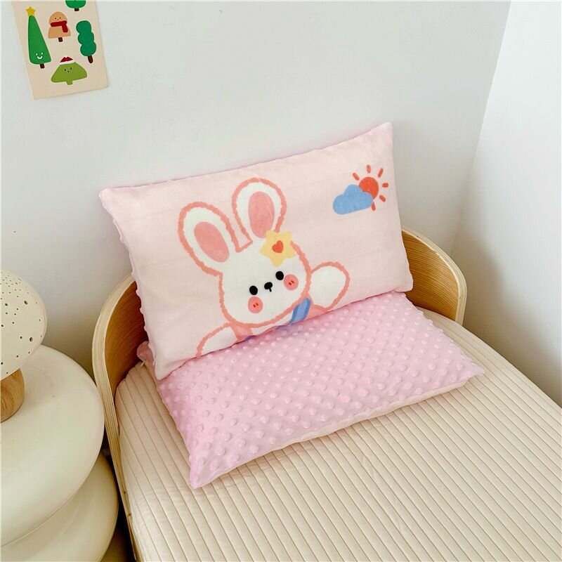 Новая детская наволочка из молочного бархата, 30*50 см, чехол для подушки, одиночная упаковка, теплый флис