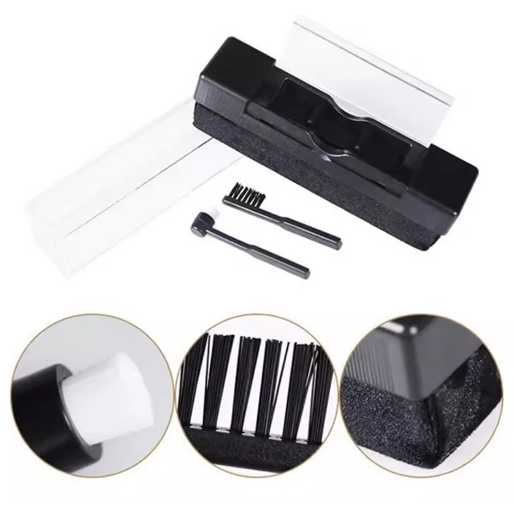 Вельветовая антистатическая щётка для чистки виниловых пластинок, аксессуар щётка для винила