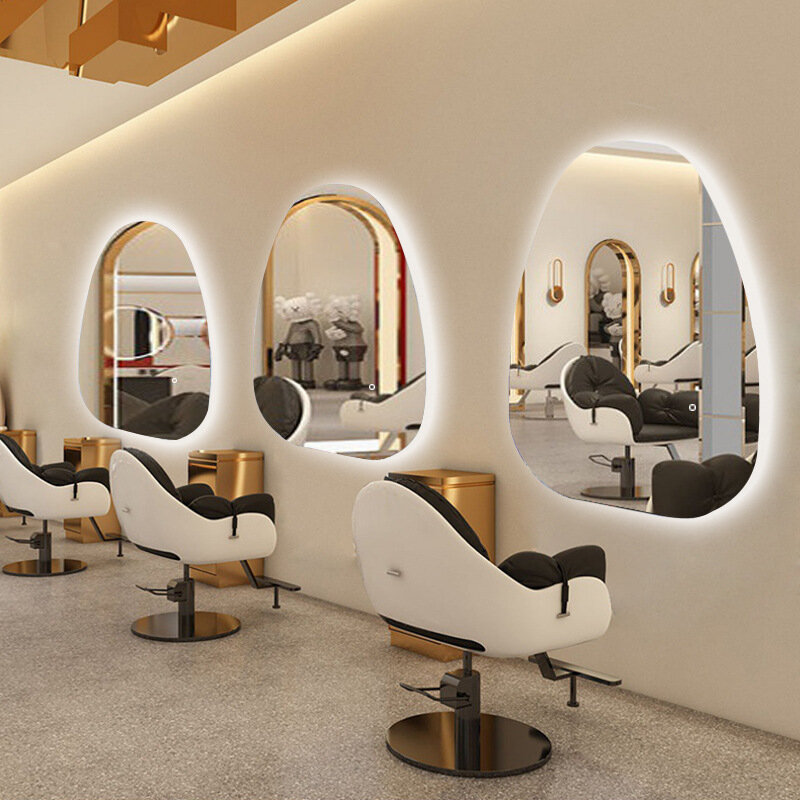 Зеркало с подсветкой в стиле интернет-знаменитостей, модное, простое, умное LED-зеркало для парикмахерской, зеркало для макияжа