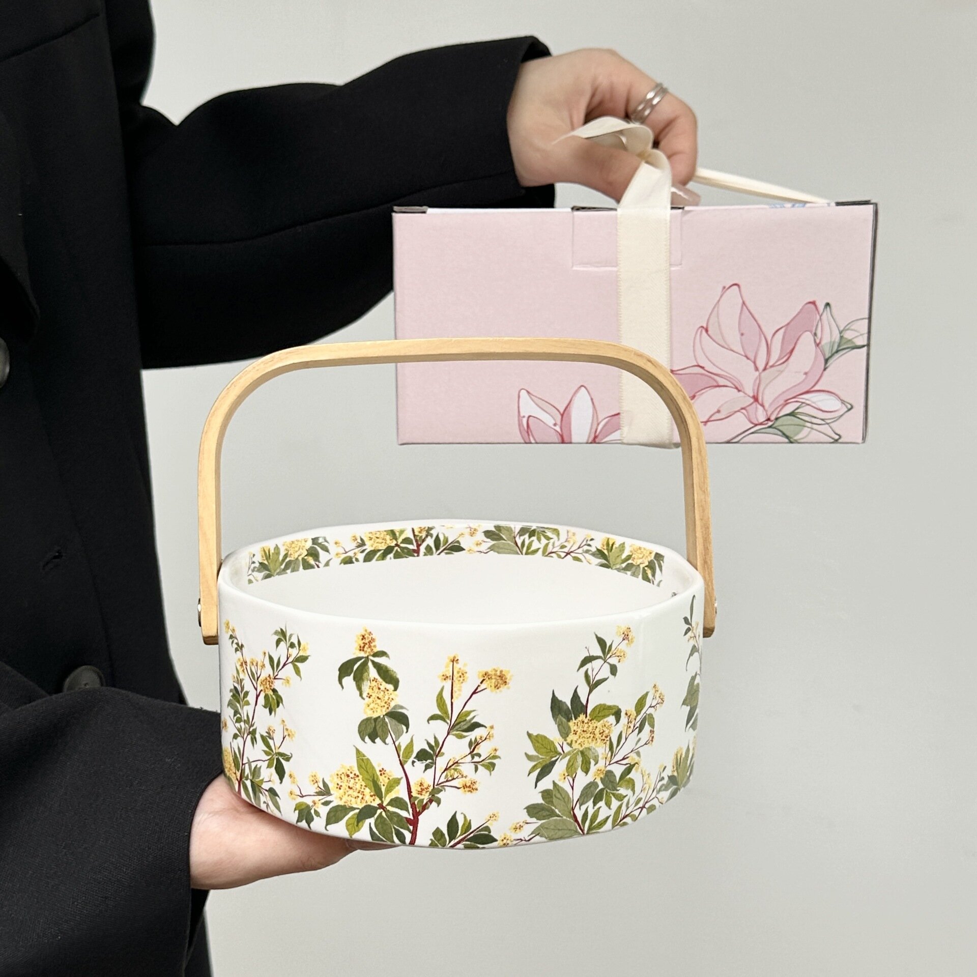 Подарок для друзей и клиентов: кофейный столик для гостиной, фруктовая корзина, высококачественная керамическая тарелка для сухофруктов, закусочная тарелка