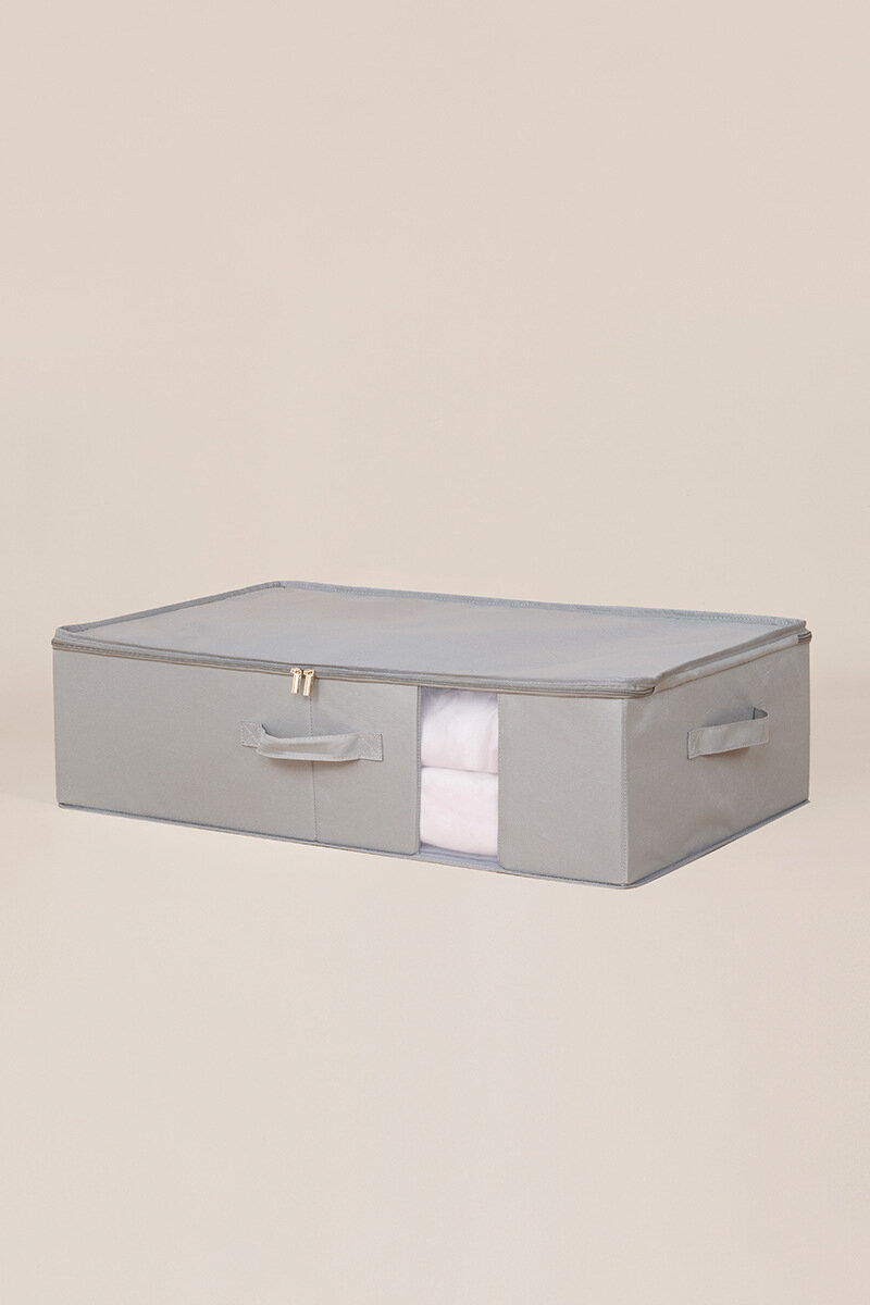 Коробка для хранения под кроватью, большая емкость, органайзер для сезонных одеял и одежды, влагонепроницаемая, устойчивая к плесени, складная сумка для переезда и упаковки