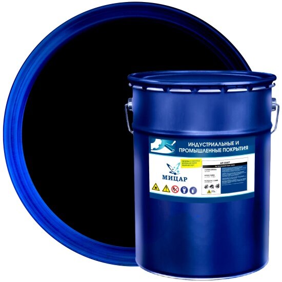 Грунт-эмаль Мицар АУ-0167, 20 кг, черный