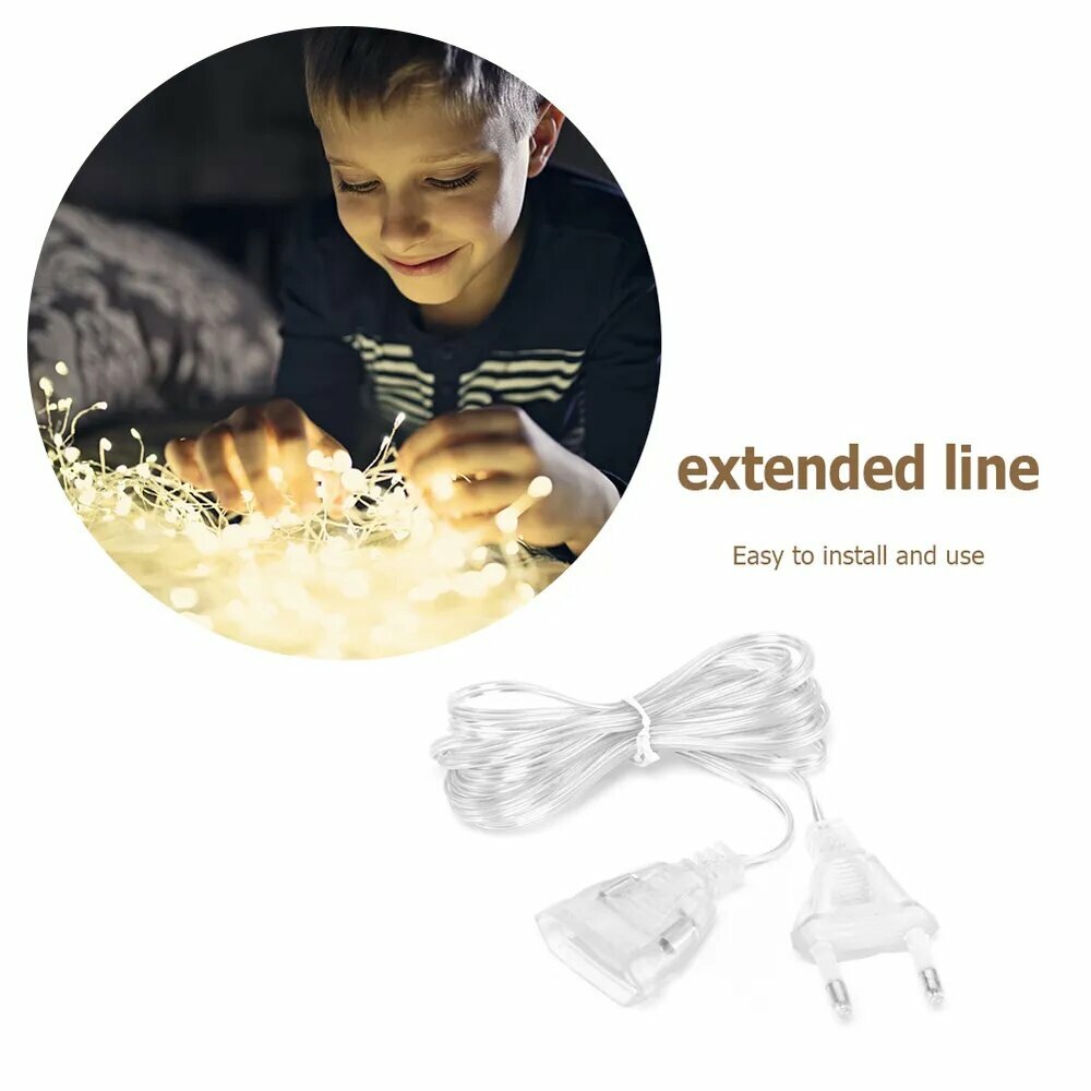 Удлинитель кабеля, белый, прозрачный