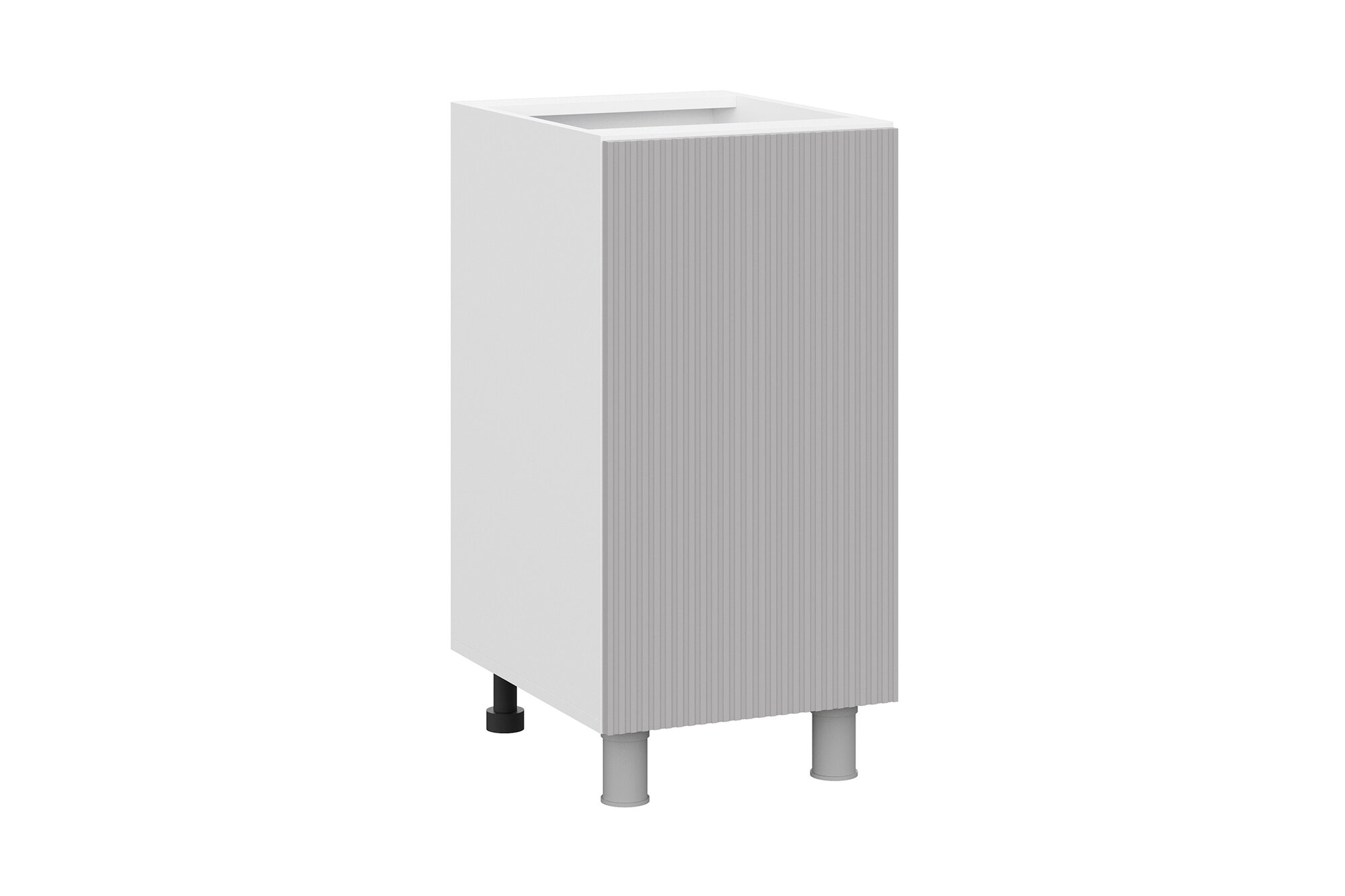 Шкаф напольный Нонтон Ритея, 40x50.6x82.4 см, белый / Серебряная вуаль