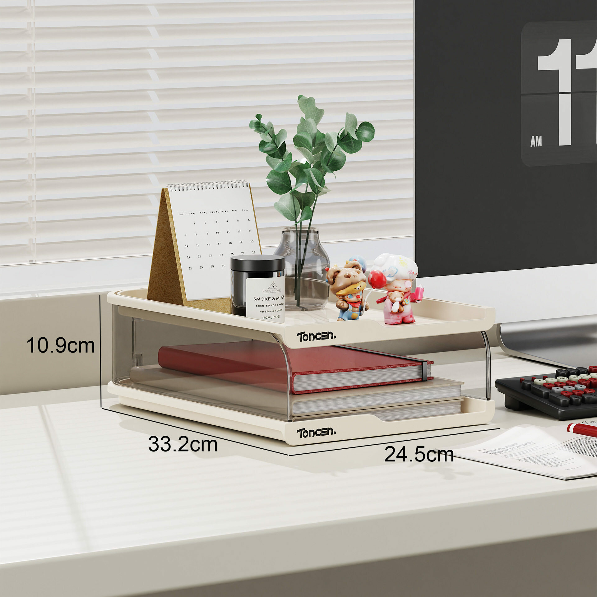 ⭐Органайзер для стола, книжная полка, стеллаж для файлов, органайзер для книг формата A4, коробка для учебы, настольный органайзер для студентов, коробка для канцелярии⭐