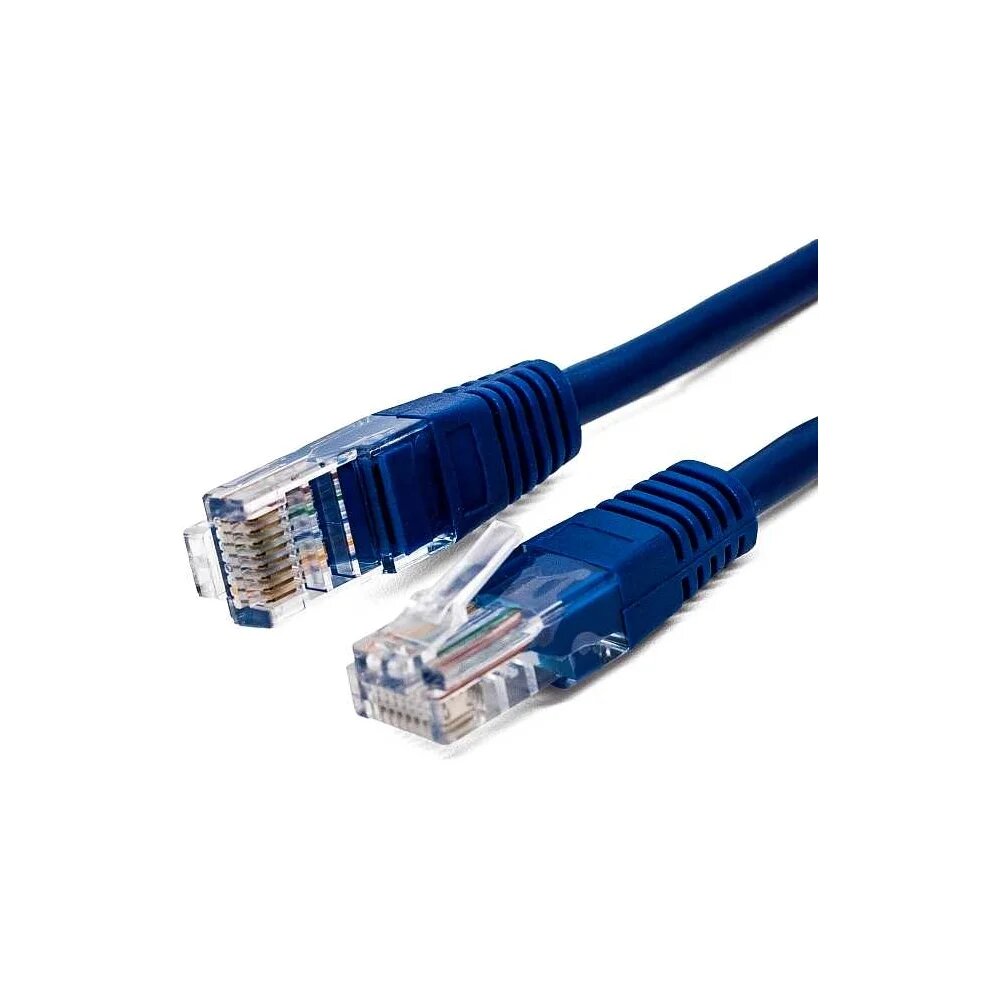 Патч-корд кабель Filum u/utp 5e кат, 7,5м 26awg(7x0,16 мм), омедненный алюминий (cca), pvc, синий FL-U5-7,5M-BL