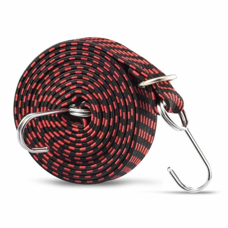 Эластичные крепёжные тросы для мотоцикла, велосипеда и снаряжения, 3 метра черного и r