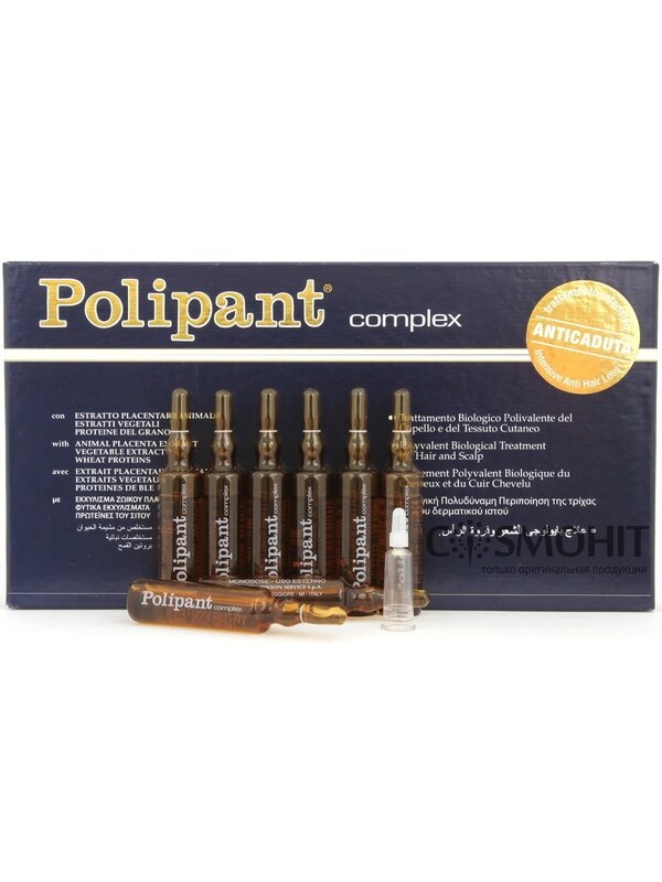 DIKSON Ампулы против выпадения волос Polipant Complex, 12*10 мл