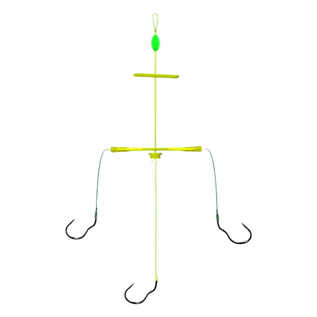 1 комплект морской удочки для плавающей ловли толстолобика и толстолобого карпа с откидным крючком, три крючка для обратной донной ловли-спецификация 11-откидной крючок