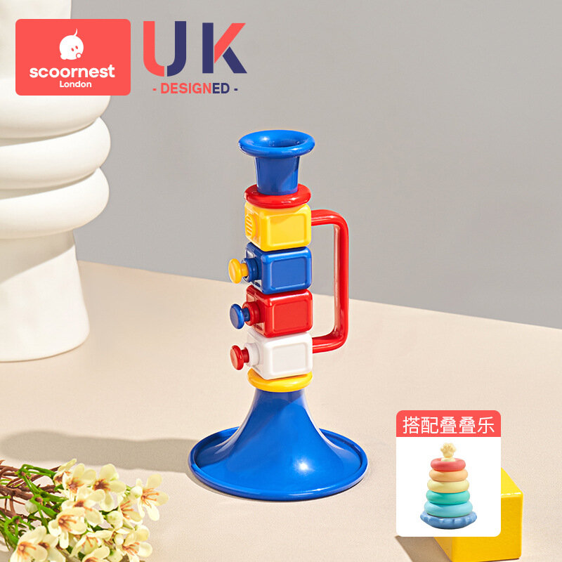 Маленькая трубка для детей, игрушка для младенцев, музыкальный инструмент для детей 0-3 лет, 1 свисток, губная гармошка, 2