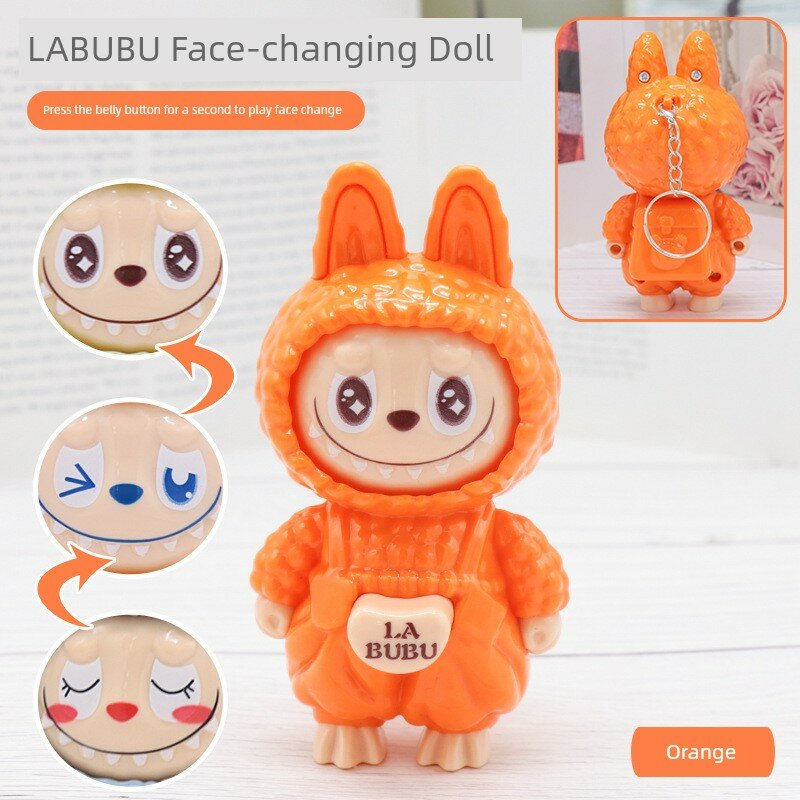 Игрушка Labubu: забавная кукла-трансформер, модный креативный брелок-антистресс, увлекательный аксессуар Игрушка Labubu